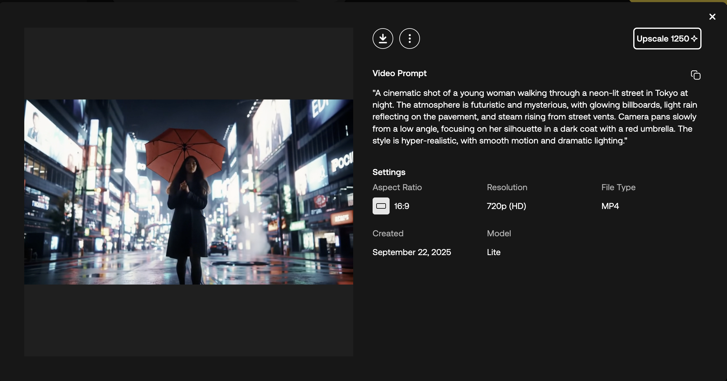Generating AI Videos – Artlist